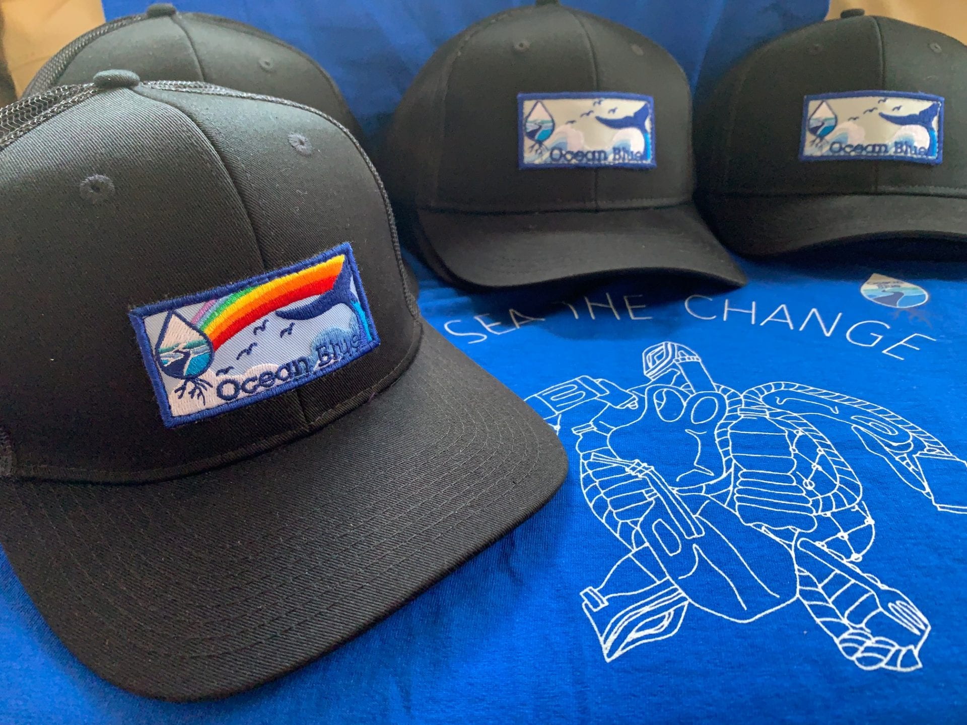 Happy Earth Apparel Ocean Cleanup Hats by Ocean Blue Cleanup Projects