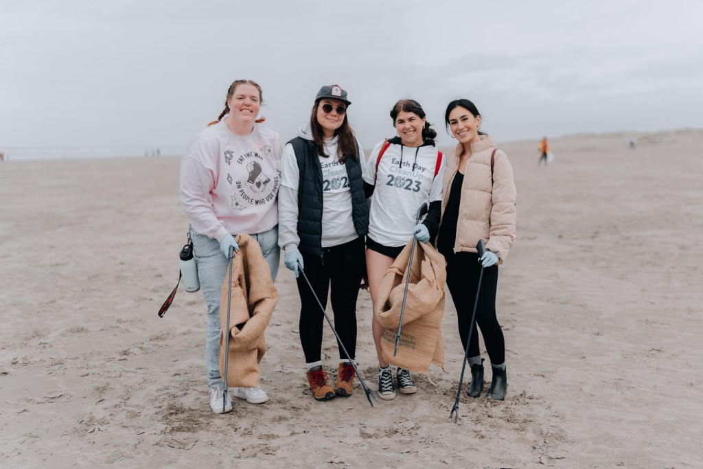 South Jetty Beach CleanUp at Newport Oregon with Garden First